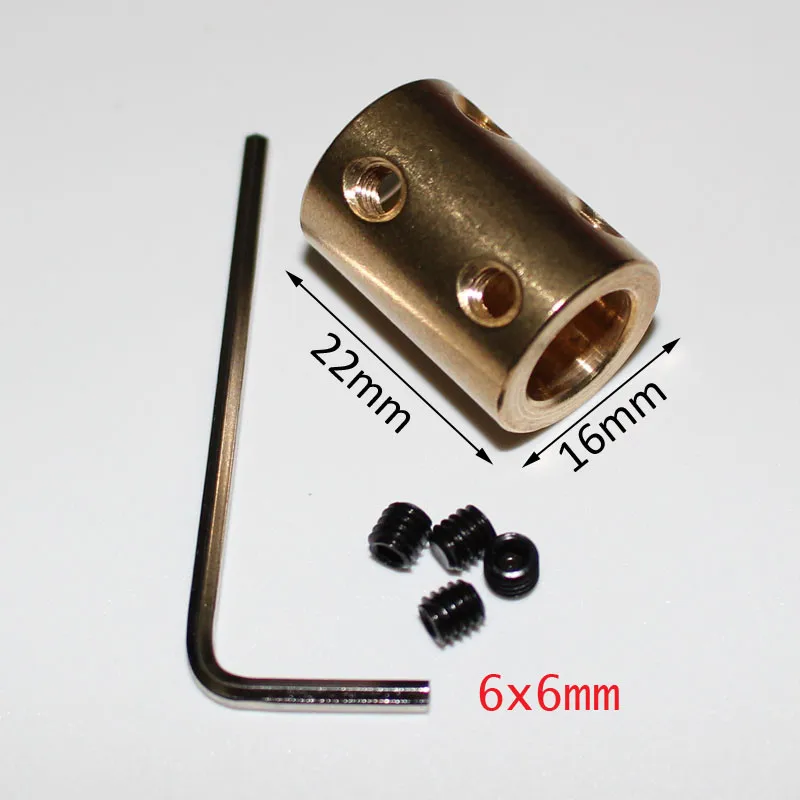 4sets OD16L22 6*6mm rigid coupler 6mm to 6mm stepper motor flexible ...