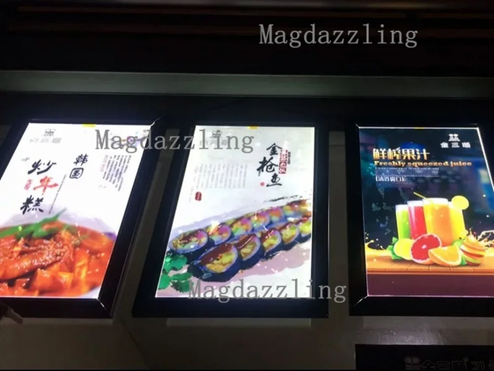16"x24" Snap Open Led Menu Light Box,restaurant Led Menu Board,slim ...