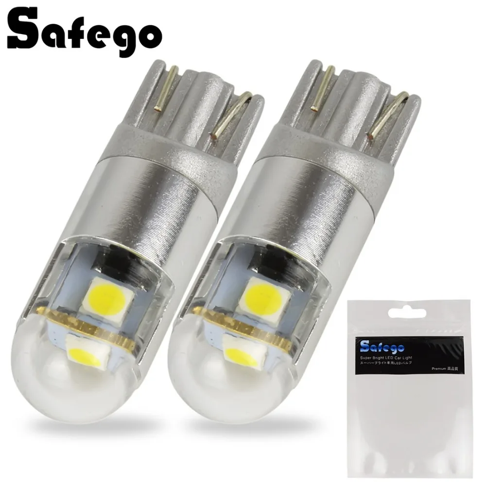 Safego 2pcs T10 W5W LED Bulbs 3 SMD 3030 W5W LED 3 SMD Led Lights Bulb ...