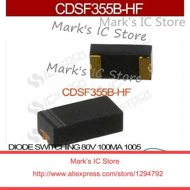 CDSF355B HF DIODE SWITCHING 80V 100MA 1005 CDSF355B HF 355 CDSF355B ...