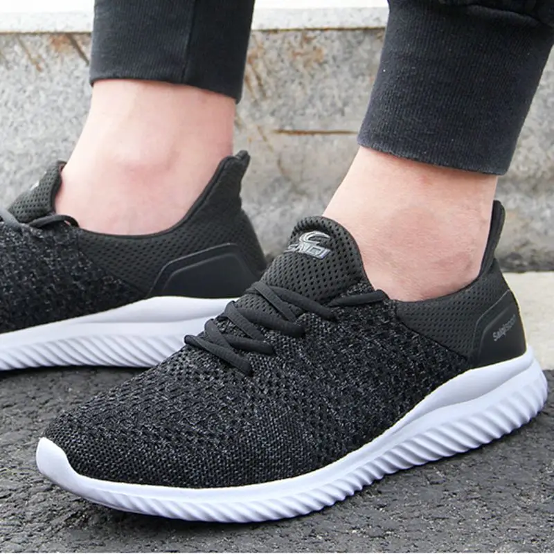 SAIQI Sneaker Men Autumn Spring Men's Runnning Shoes Light Running ...