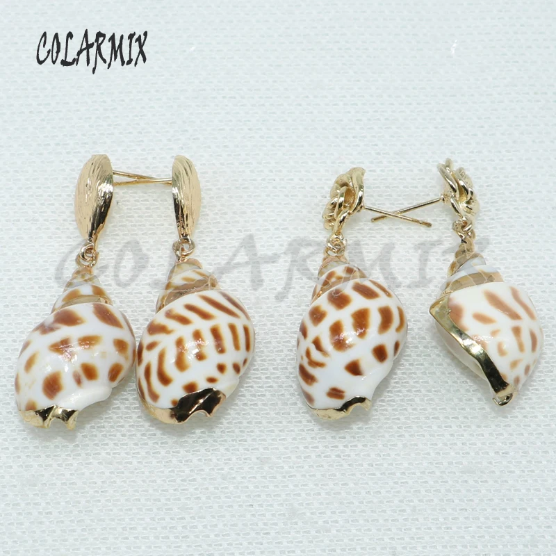 Natural conch earrings fashion jewelry earrings shell earrings gift for ...