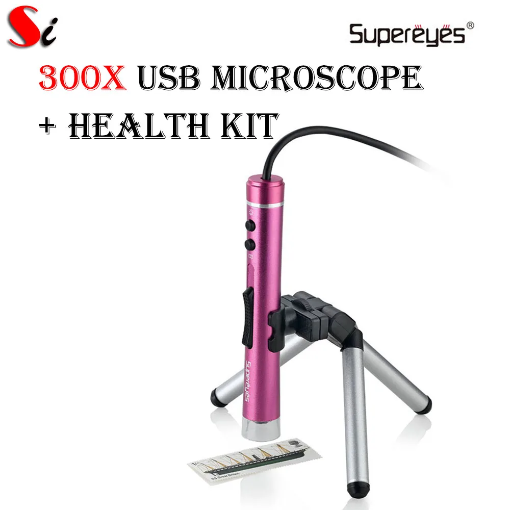 Otoscópio digital usb portátil, câmera com kit de saúde supereyes b010 ...