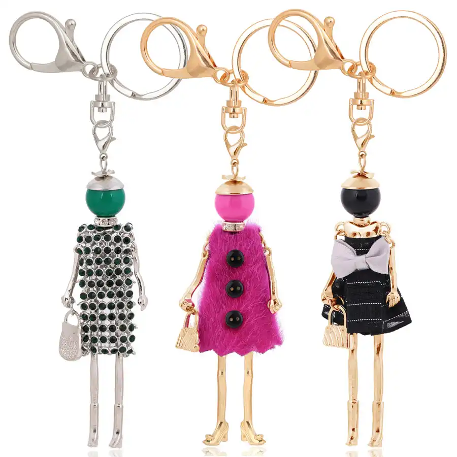 new fashion round key chain for keyring women gifts girl key - 动态图库网