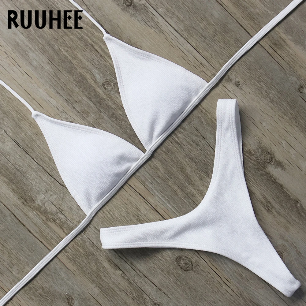 Discount Up to 50% RUUHEE New Halter Bikini Swimwear Women Swimsuit ...