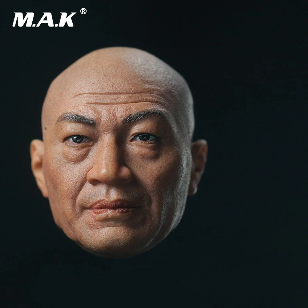 1/6 Scale Chinese Male Head Sculpt Model Toys Without Neck S-02 Action ...