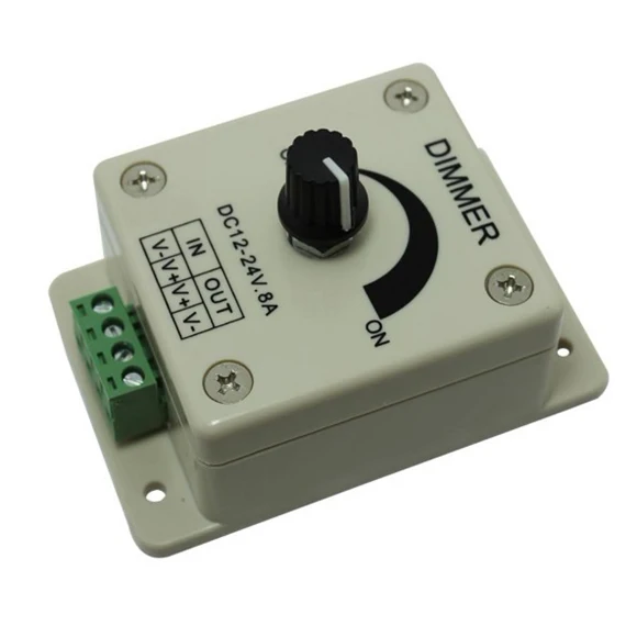 Aliexpress.com : Buy 12 24VDC 8amp LED Dimmer with knob operated ...