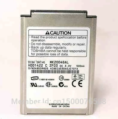 무료 배송 1.8 "CF / PATA 20GB MK2004GAL IPOD Gen3 Gen4 용 하드 디스크 드라이브 PHOTO ...