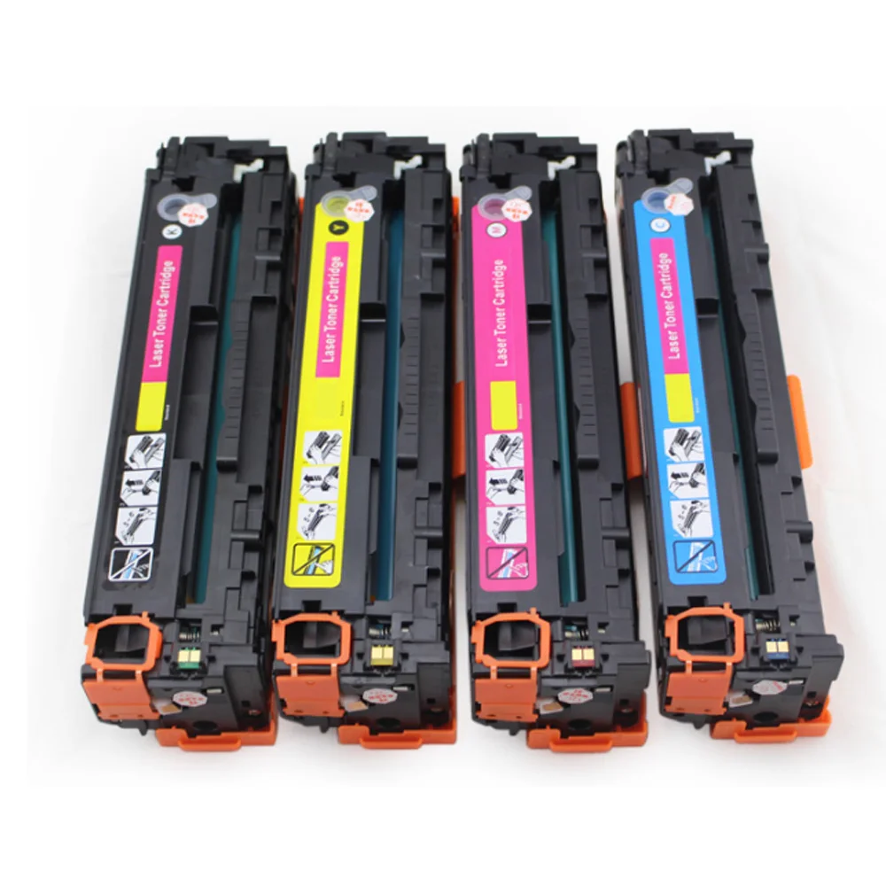 Paquete de 4 CE320A CE321A CE322A CE323A cartuchos de tóner encaja ...