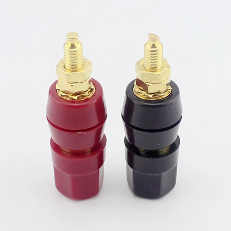 10pcs/lot 4MM Banana Plug Socket Connector Banane Audio Jack Plug Posts ...