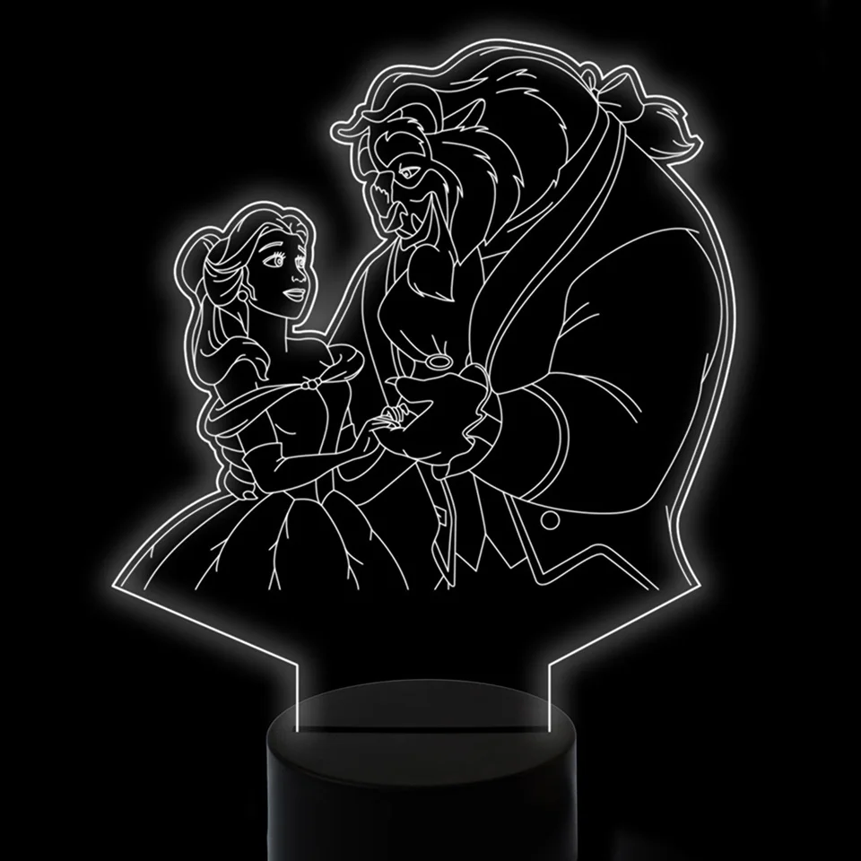 Creative 3D Visual Led Movie Characters Shape Colorful Usb Cartoon ...