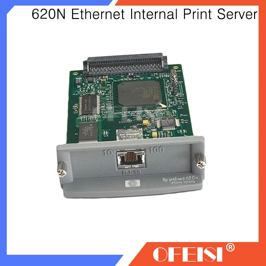 95 % 새 고유 JetDirect 620N J7934A J7964G 이더넷 내장형 인쇄 서버 네트워크 카드 레이저젯 ...