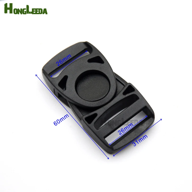 18pcs/lot M213-25mm 1inch Black Pom Plastic Buckle Pressing-shaking ...