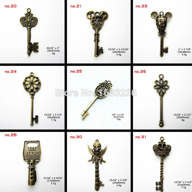 Vintage Skeleton Key And Lock