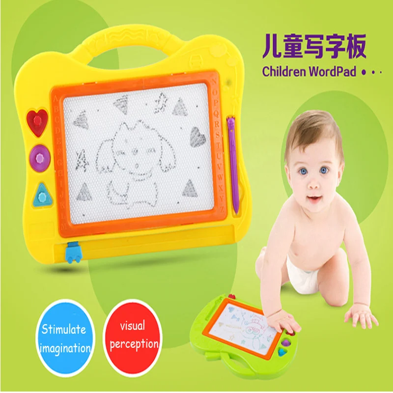 Children 's Magnetic Board Colorful Drawing Board Writing Board Baby ...