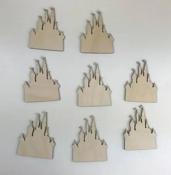 Castle-cutouts-Wood-blanks-Princess-Cut-out-Wooden-Castle-Cut-out ...