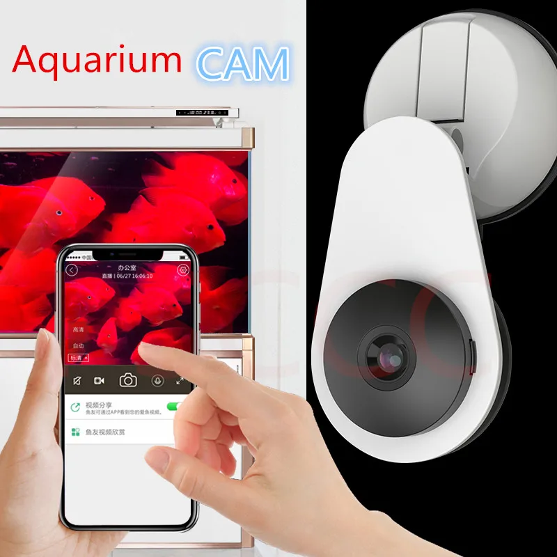 Aquarium camera fish tank HD 1080P with WIFI remote monitoring ...