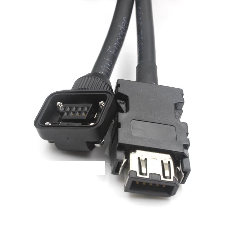 Servo Motor Encoder Cable For Mitsubishi Mr-j3 J4 Je Series Mr ...