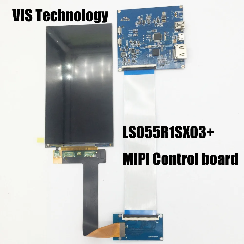 5.5 inch 2560*1440 2K LCD Screen LS055R1SX03+ HDMI to MIPI driver ...