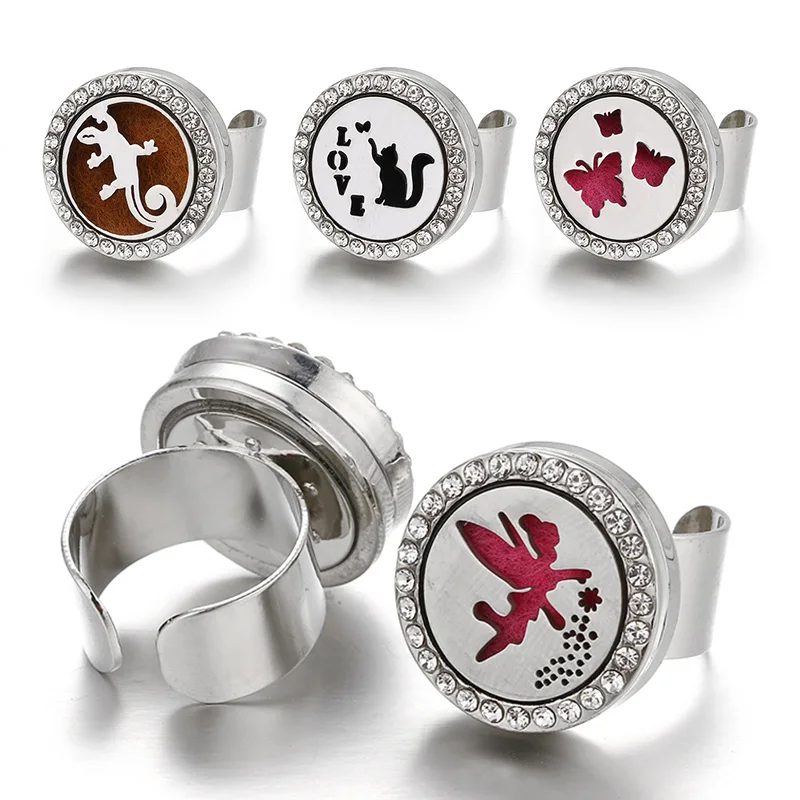 New-Fashion-Aniamls-Hollow-Magnetic-Aromatherapy-22MM-Locket-Crystal ...