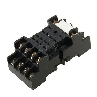 Screw Terminals 14 Pins DIN Rail Relay Socket Base PYF14A for H3Y 4 ...