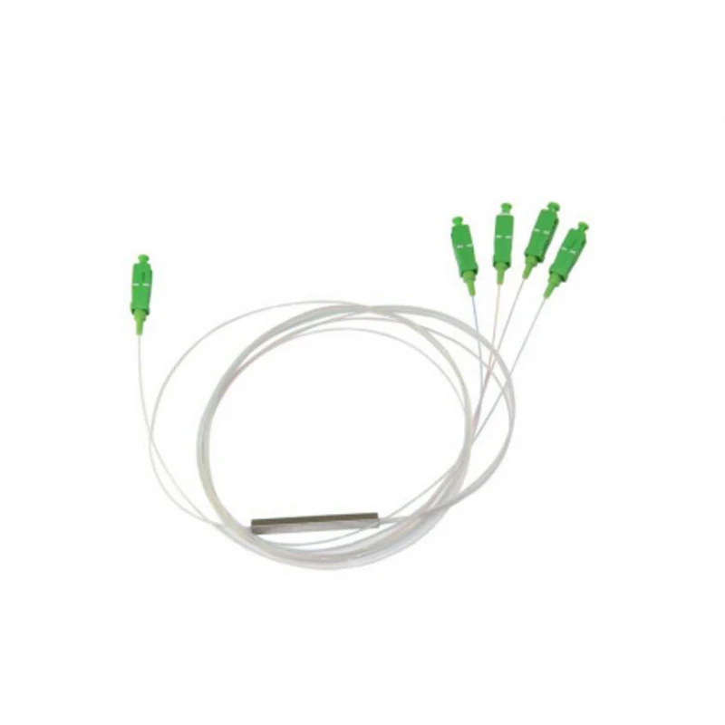 1X4 Sc/APC Mini Blockless Fiber Optic PLC Splitter - 0.9mm Diameter