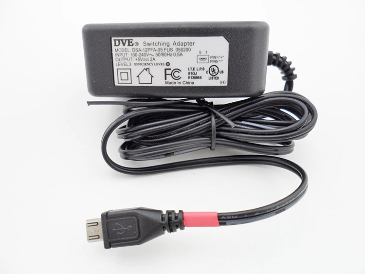 DVE 5V 2A DSA 12PFA 05 FUS 050200 MICRO USB Power Supply Charger ...