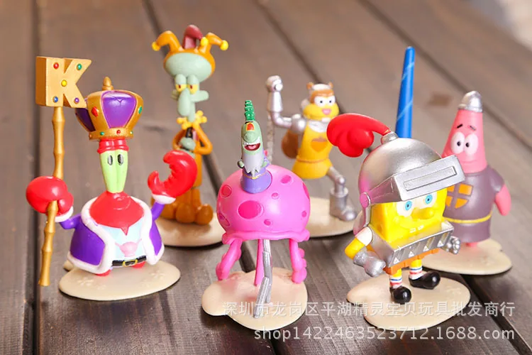 6pcs Sponge baby Bob high quality beautiful figure sets as decorations ...
