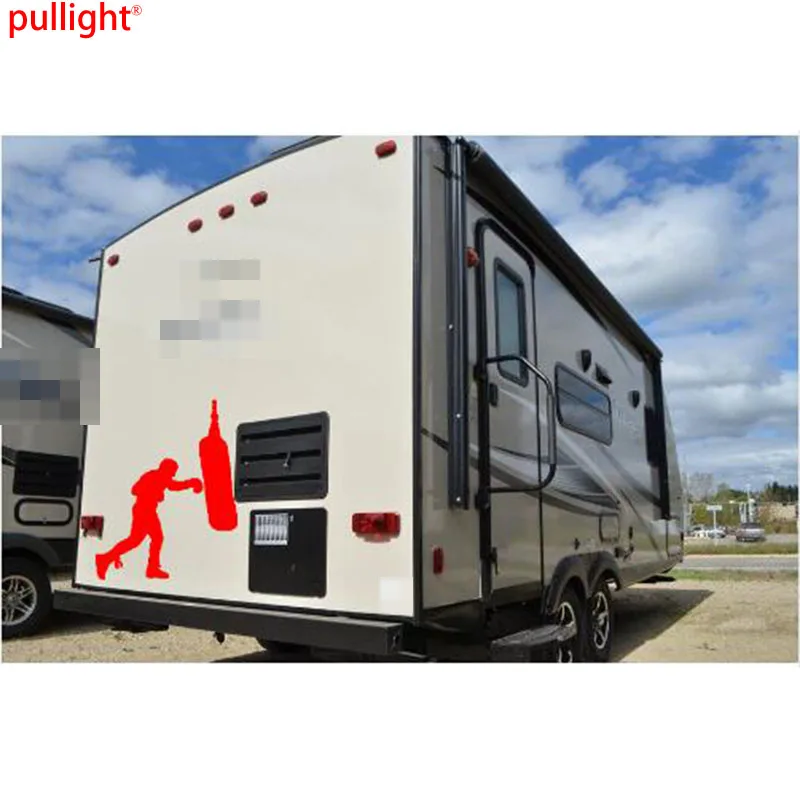 Boxing Bag Boxer Gloves Graphic Car Sticker For Truck Door Side Sports ...