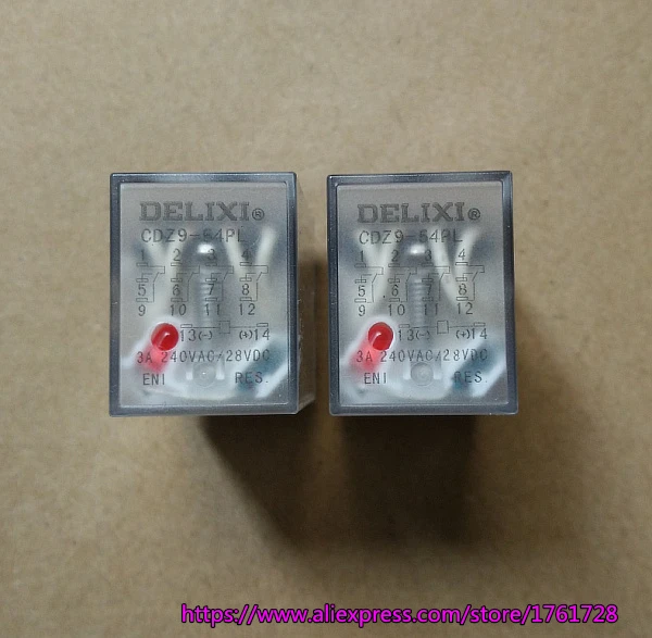Brand New Cdz9l-54p Hh54pl My4nj Intermediate Relay With Light 14pins 3a Relay Ac24v 220v 380v ...