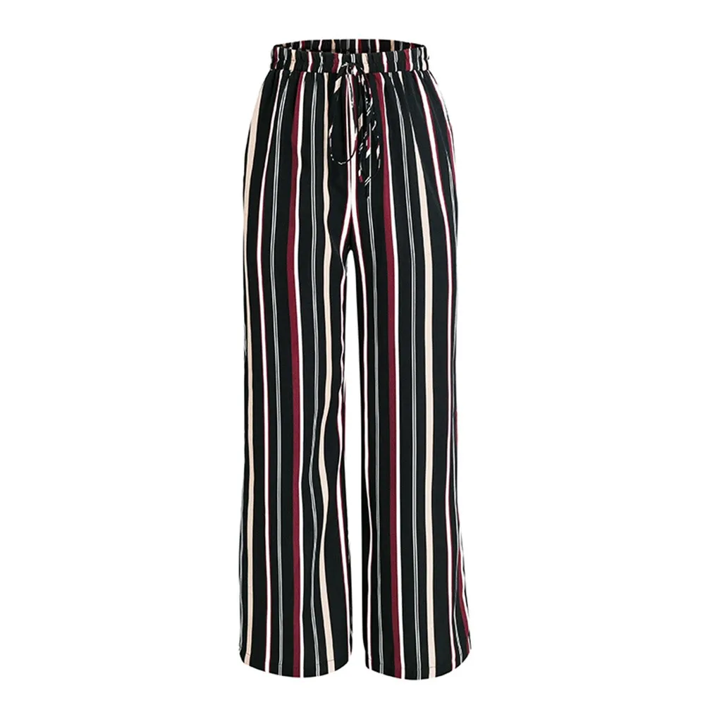 2018 Fall Boho Casual Sweet Indie Folk Women Pants Loose Wide Legs Thin ...