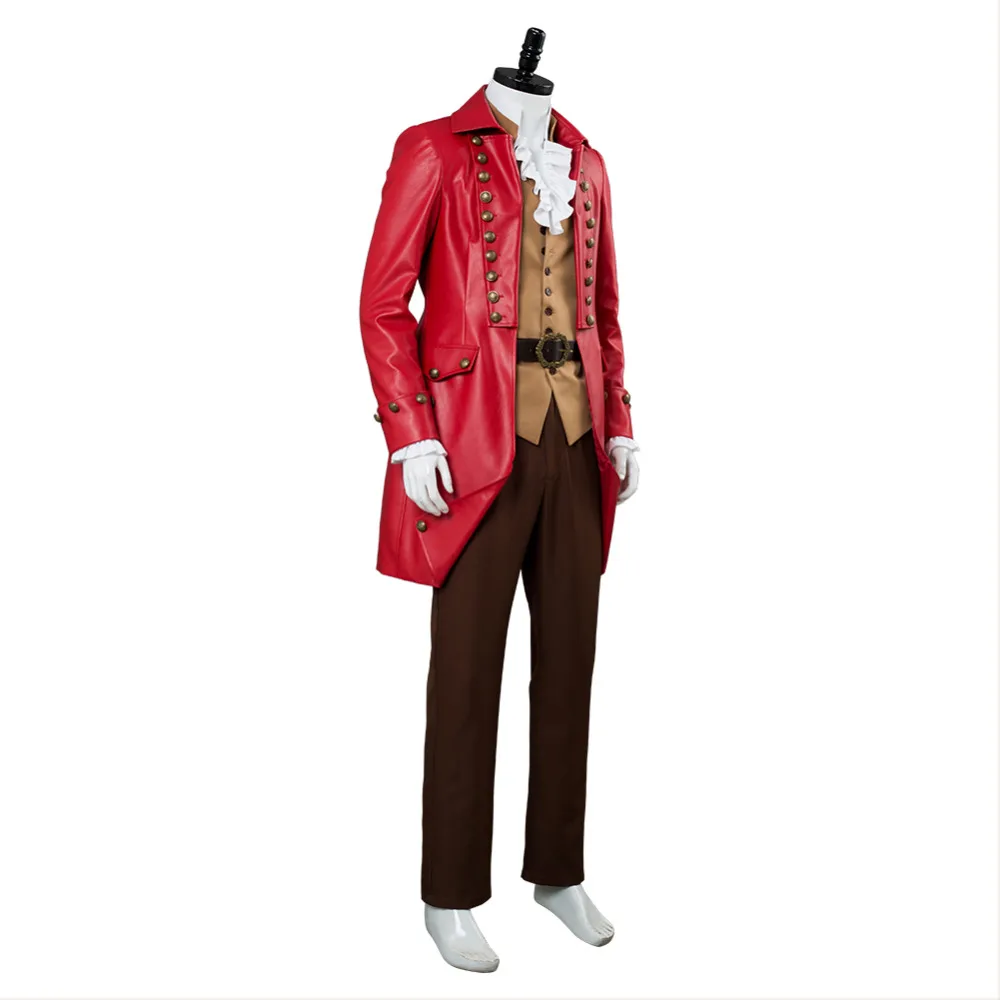 Beauty and The Beast Gaston Coat, Pants, Vest, Belt Cosplay Costume ...