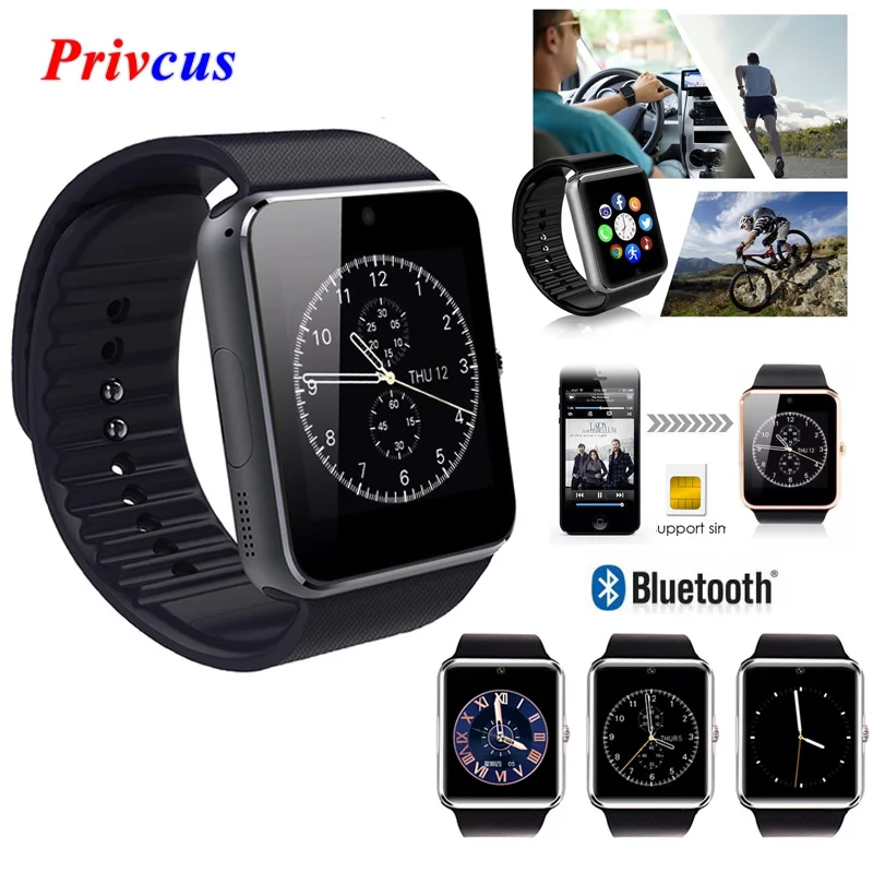 Privcus Smart Watches GT08 reloj inteligente Sport Fitness Wrist Watch ...