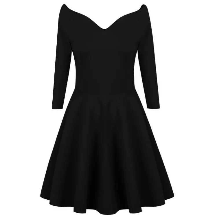 Customize 26 Colors All Size Women Sexy V Neck Bodycon Little Black Dress Ladies Plus Size 3xs