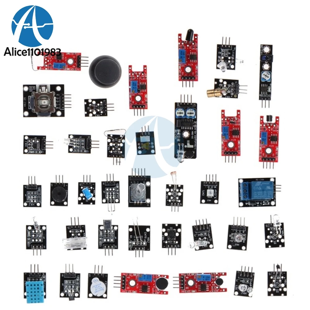 37 Sensor Ultimate 37 In 1 Sensor Modules Kit For Arduino Starters Keyes Mcu Education User Diy 8872