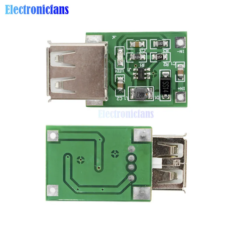 2個0.9v 5v 600ma usb出力ブーストコンバーターminiDC DCステップアップパワーモジュールリチウムバッテリー充電器ボード高 ...