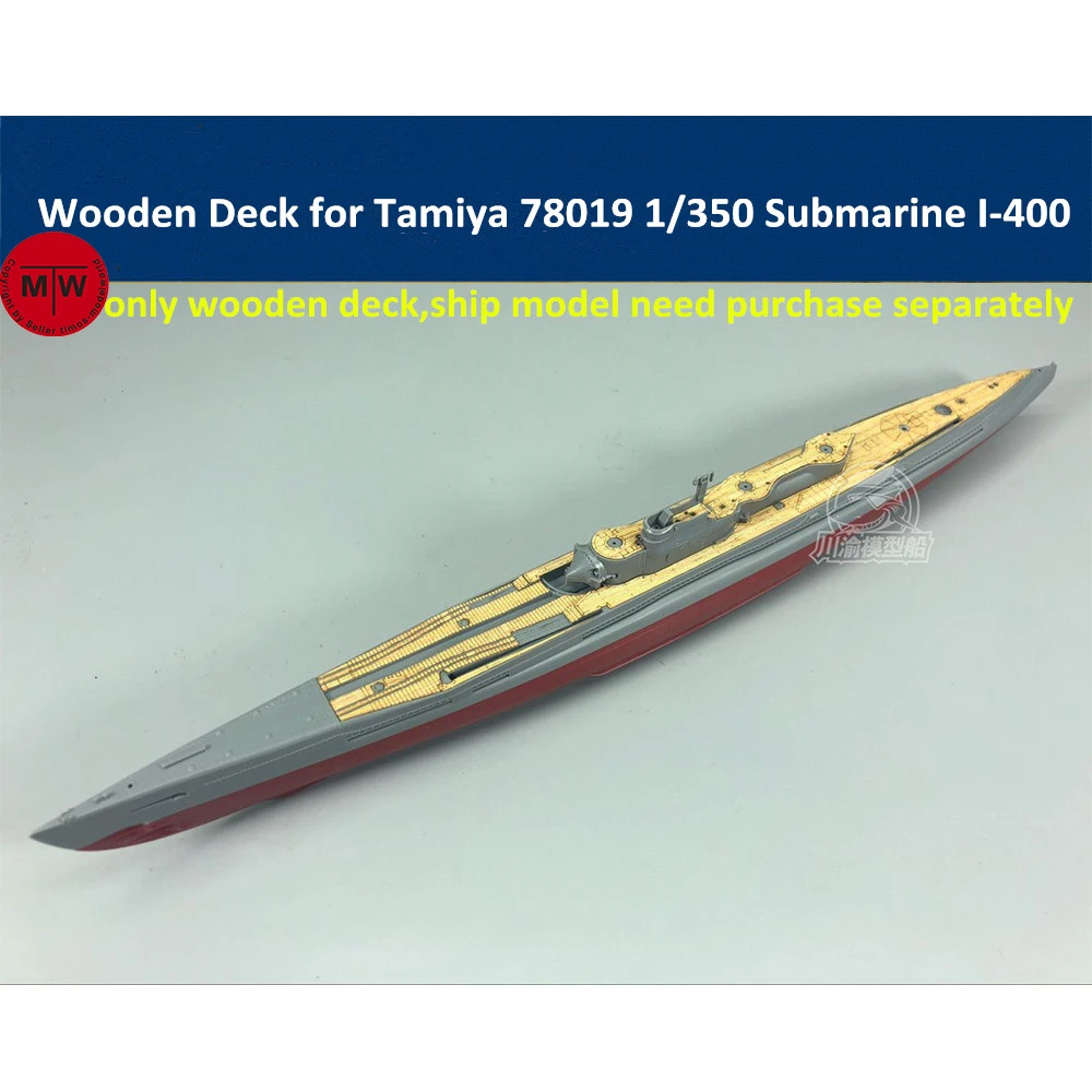 1/350 Scale Wooden Deck For Tamiya 78019 Japanese Submarine I-400 Shio ...