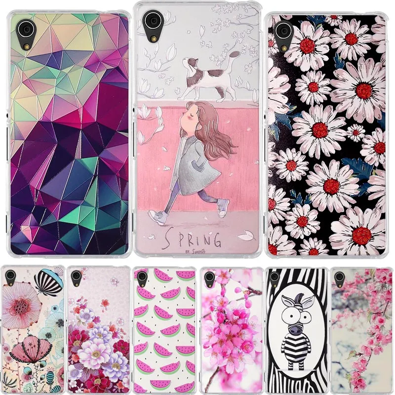 Fashion Soft Phone Case For Sony Xperia M4 Aqua E2303 E2333 E2353 ...