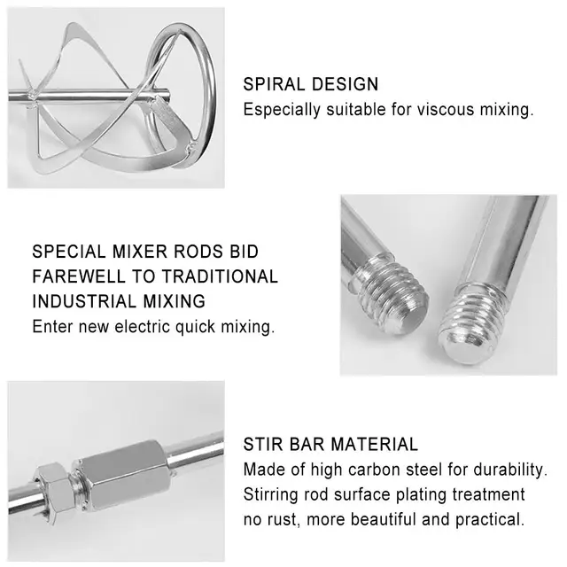 Cement Putty Paint Coating Agitator Mechanical Rod S Threaded Head ...