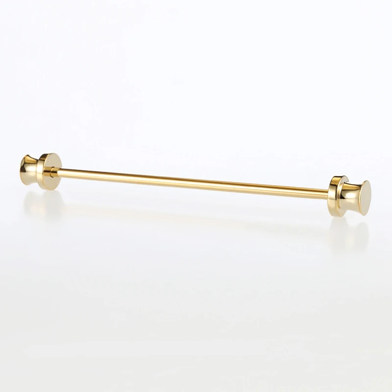 Mens Fashion Stainless Steel Tie Collar Pin 60mm Gold Color Plated Boy ...