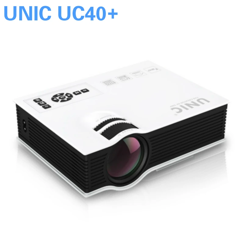 New Upgraded UNIC UC40 Plus Simplified Micro Projector LED Video Beamer ...