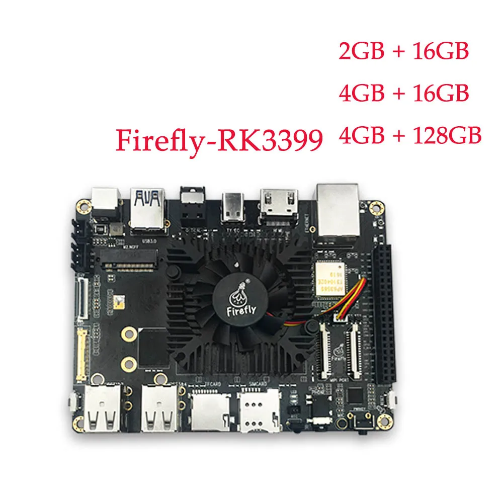 Firefly RK3399: 6-Core 64-bit High-Performance 2G/4G DDR + 16G eMMC ...