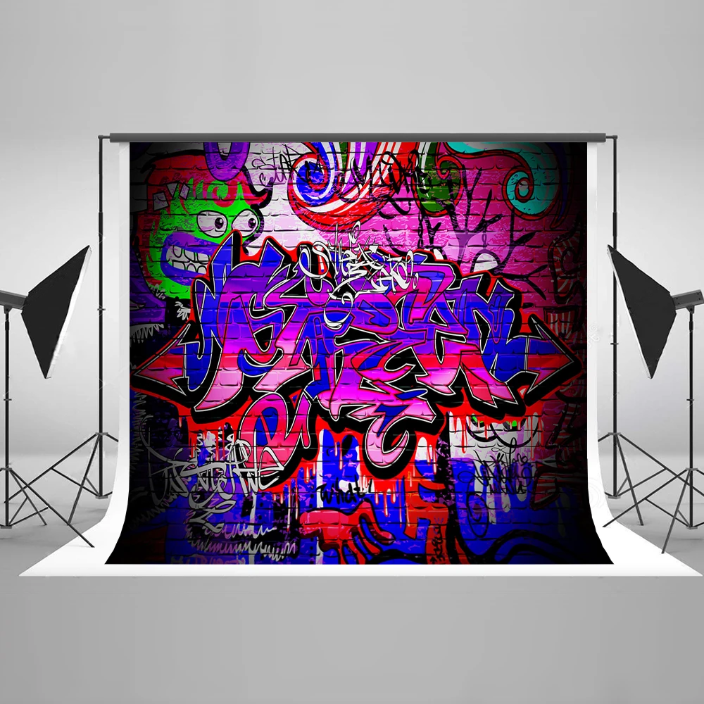 Kate 7x5 Backdrop Graffiti Photography Backdrop Cotton Seamless ...