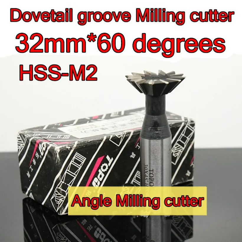 Cortador de cola de milano con ranura HSS, fresadora angular de 32mm x ...