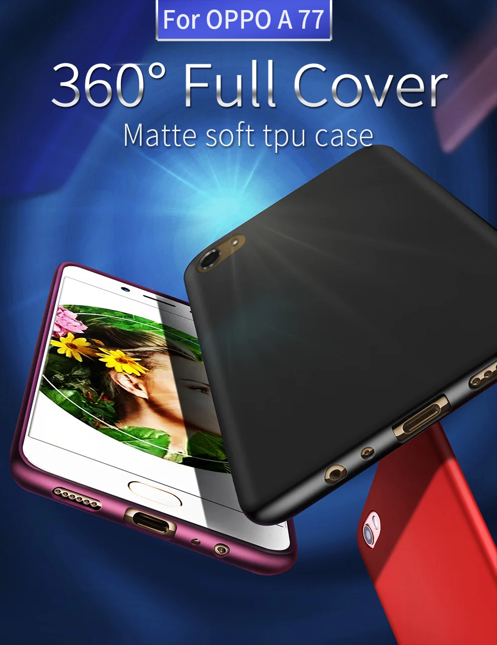 X Level Guardian Soft Matte TPU Case for OPPO A77 Scrub Back Cover for ...