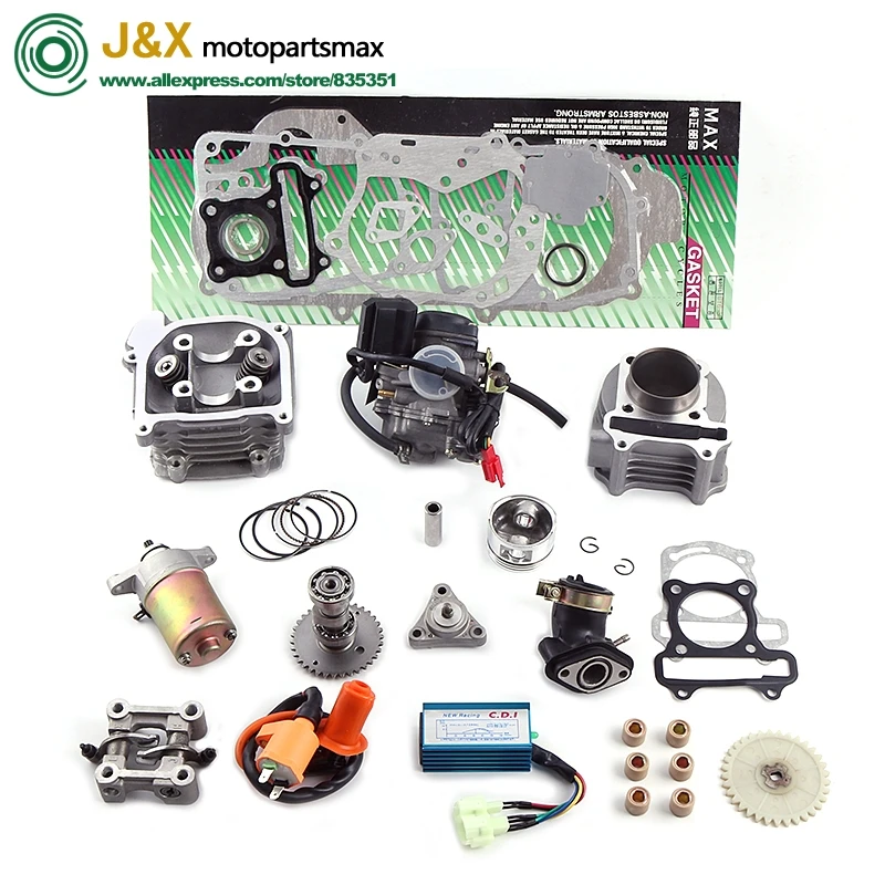 Gy6 50 100 137qma Qmb139 4t Cylinder Kit Head Carburetor Racing A9 ...