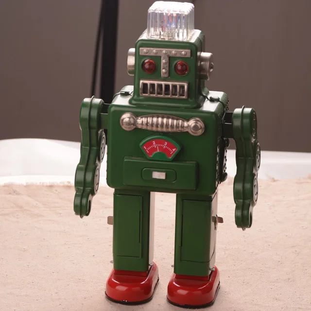 Aliexpress.com : Buy 30 cm Tinplate Big Robot Toys Classic Electric ...