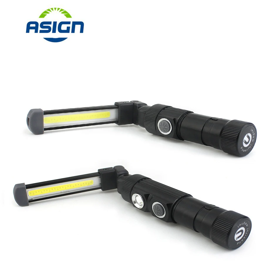 LED Foldable Flexible Flashlight USB Rechargeable Portable 5 Modes ...