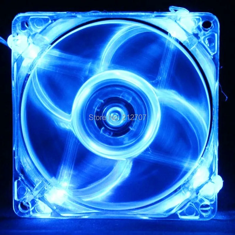 10PCS Gdstime 14CM 140mm Blue Light LED Silent PC Computer Case Cooler ...