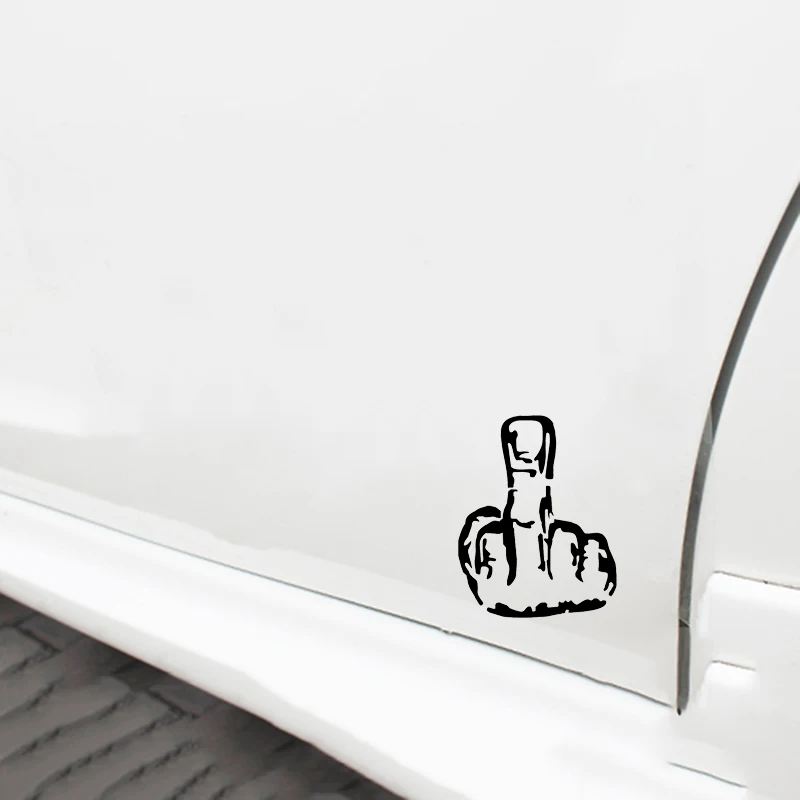 Stick-Up-Middle-Finger-Funny-Window-Vinyl-Wall-Decals-Car-Truck-Styling ...